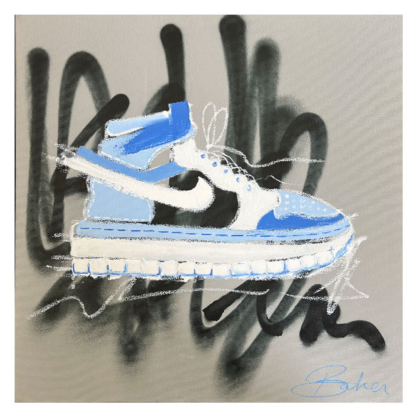 Just Do It - Nike Legacy with Royal • Original Art • Baker Collection